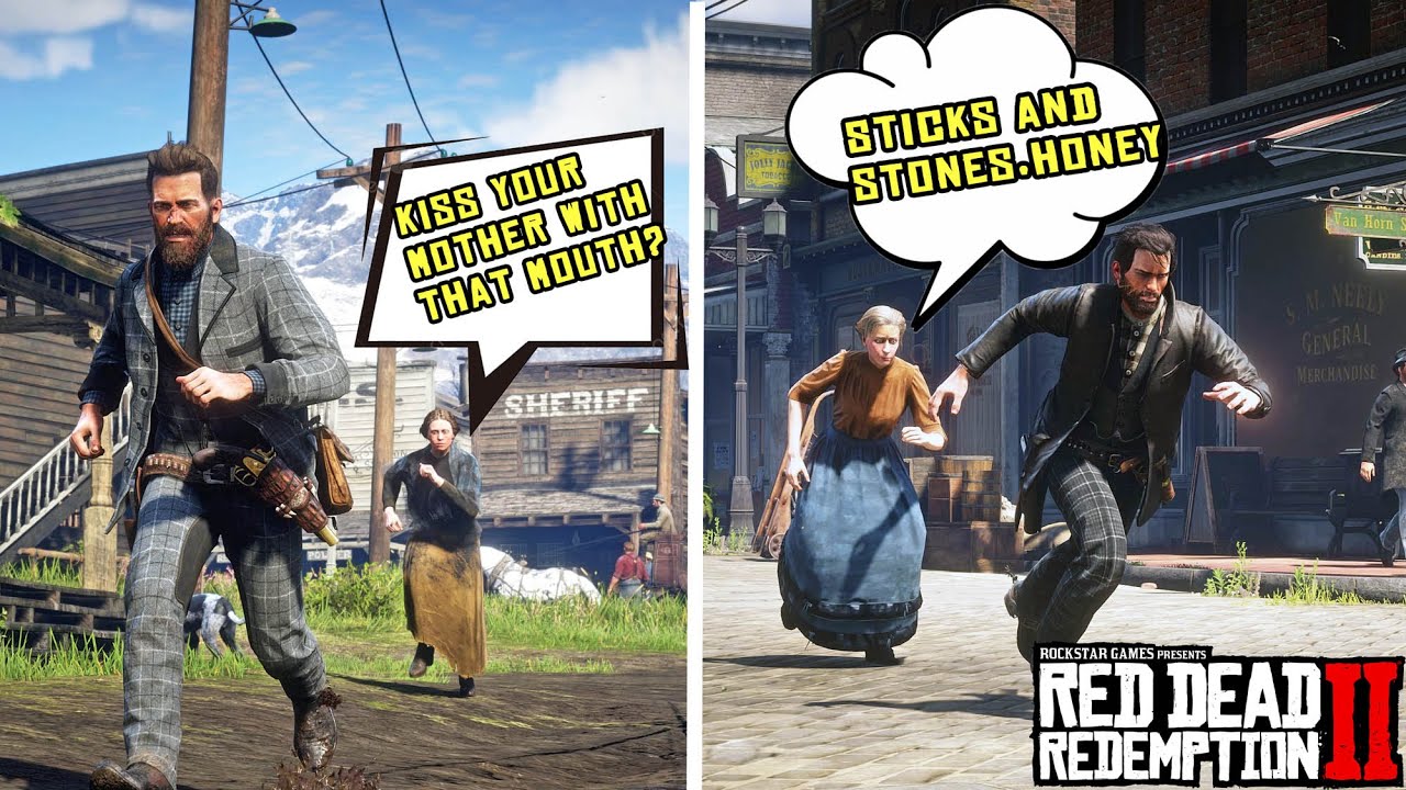 Greet / Greet / Antagonize - Best Interaction in RDR2 - YouTube