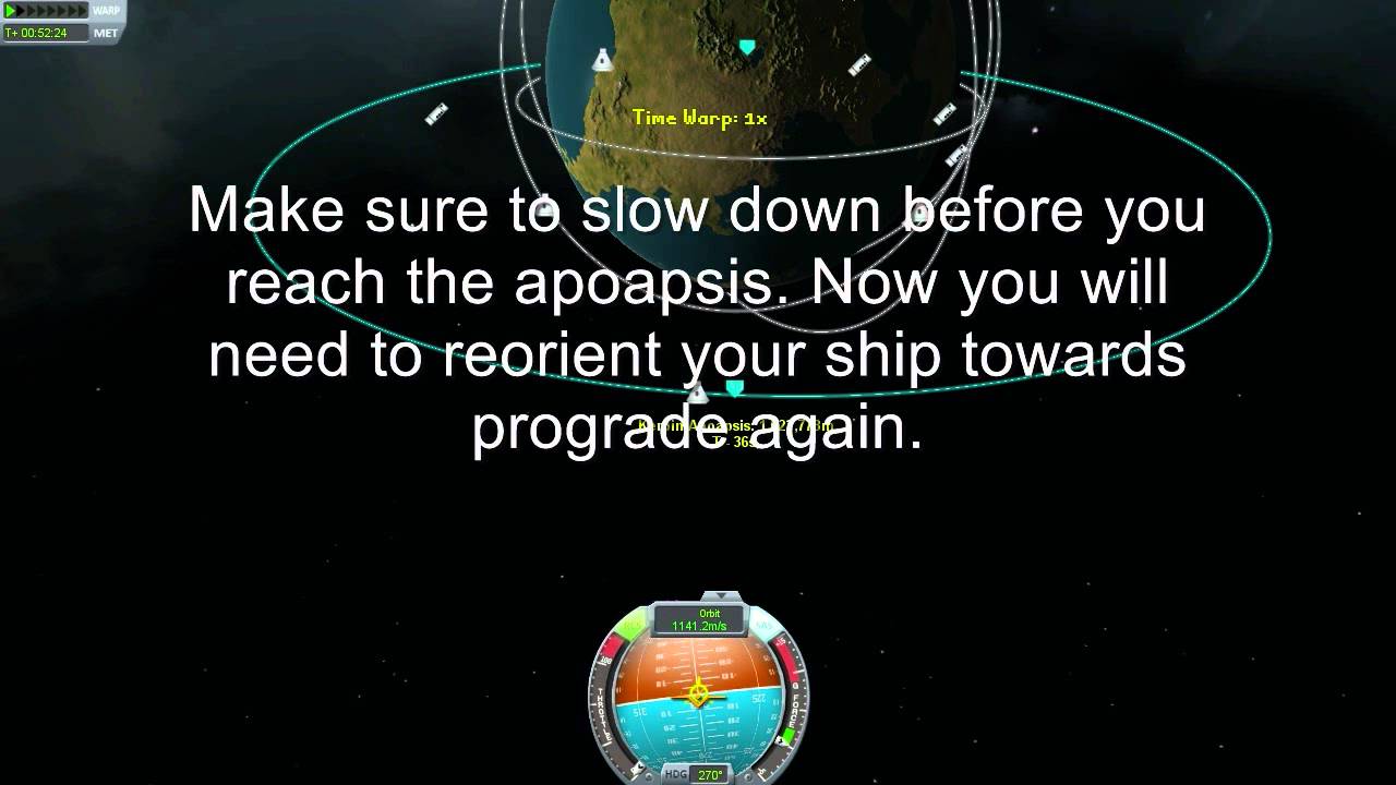 KSP Tutorial 2 - How to change your orbit's altitude - YouTube