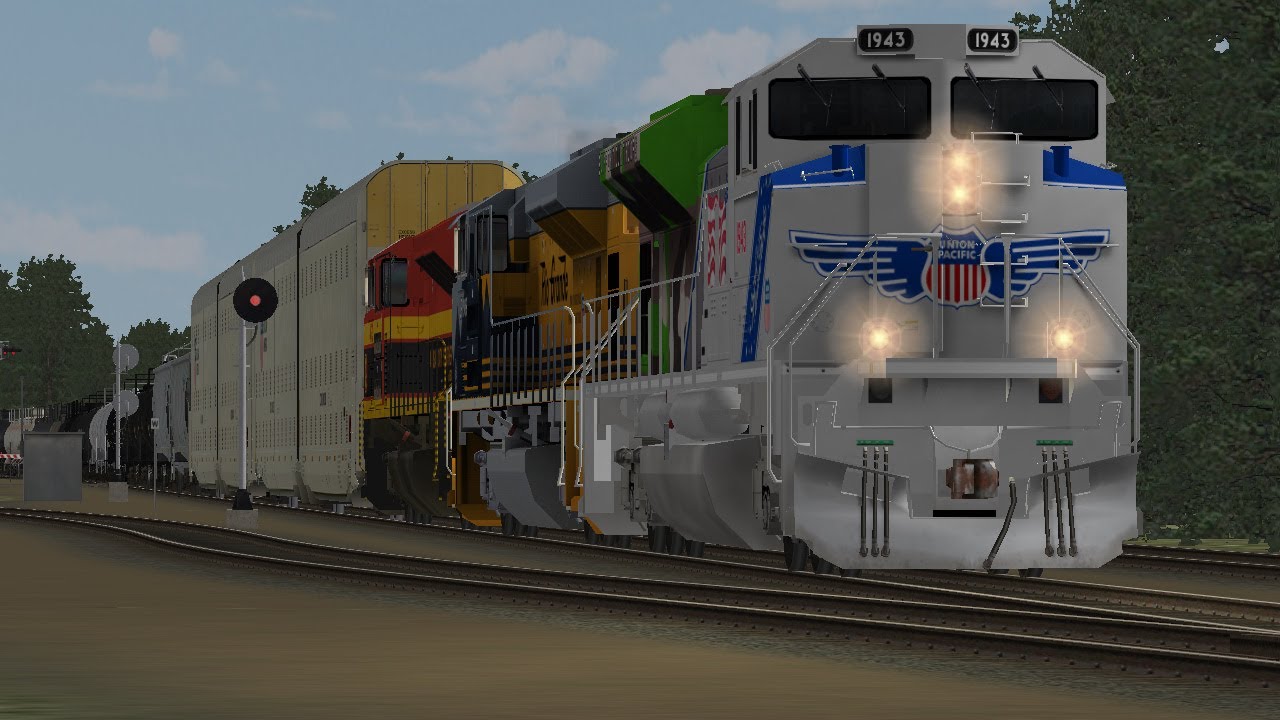 (720p) OpenRails - Union Pacific M-ITPS with UP 1943! - YouTube