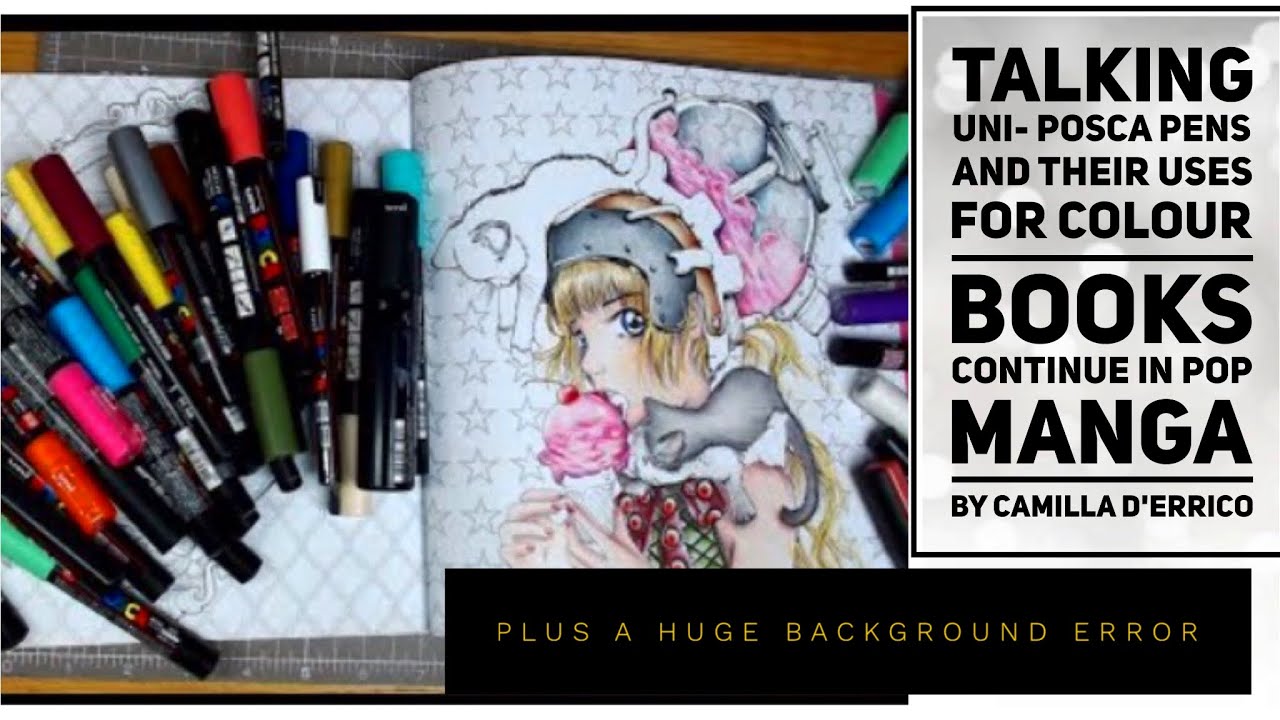 (Livestream) Talking POSCA pens - Their uses in colour Books and ...