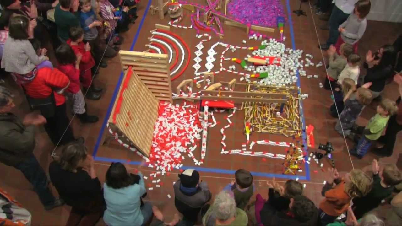 Domino Toppling - 27,134 Dominoes, LARGEST EVER at Brattleboro Museum ...