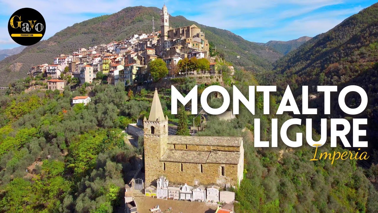 MONTALTO LIGURE (IM) | Drone | Borghi da visitare in Liguria - YouTube