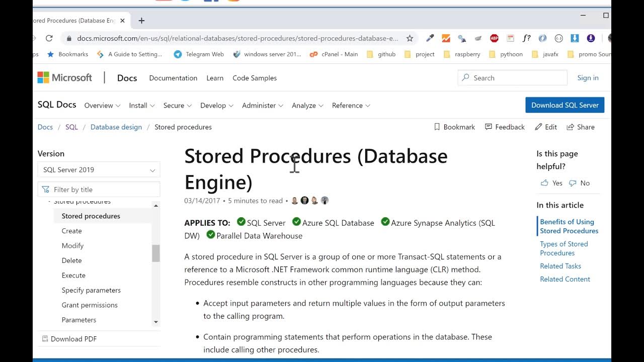 35 Stored Procedures Microsoft SQL Server - YouTube