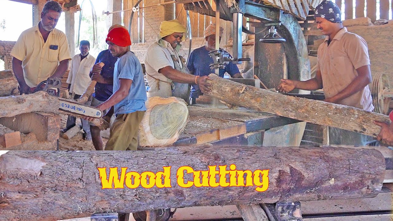 SAWMILL Operation in Action / Small Scale Industry - YouTube