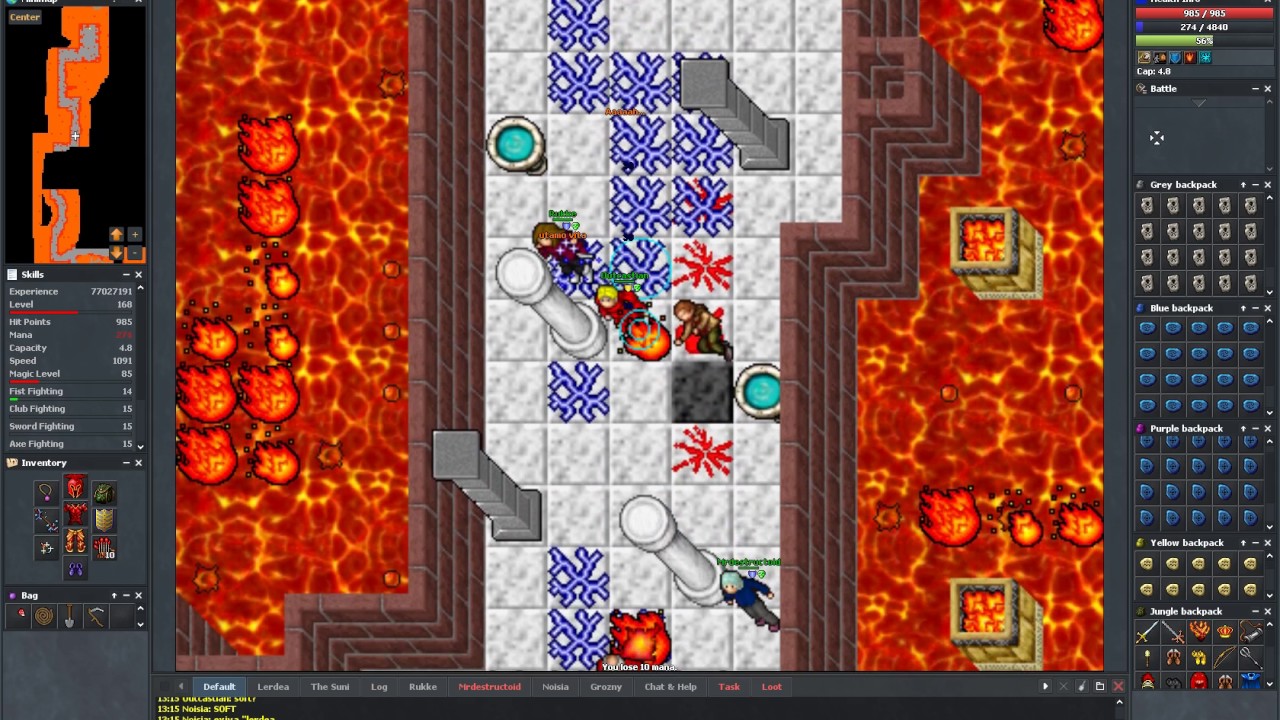 Entrance to Soft Boots Quest - Outcastserver.com Open-Tibia 7.6 - YouTube