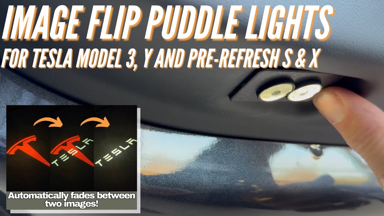 Image Flip Puddle Lights for Tesla Vehicles - YouTube