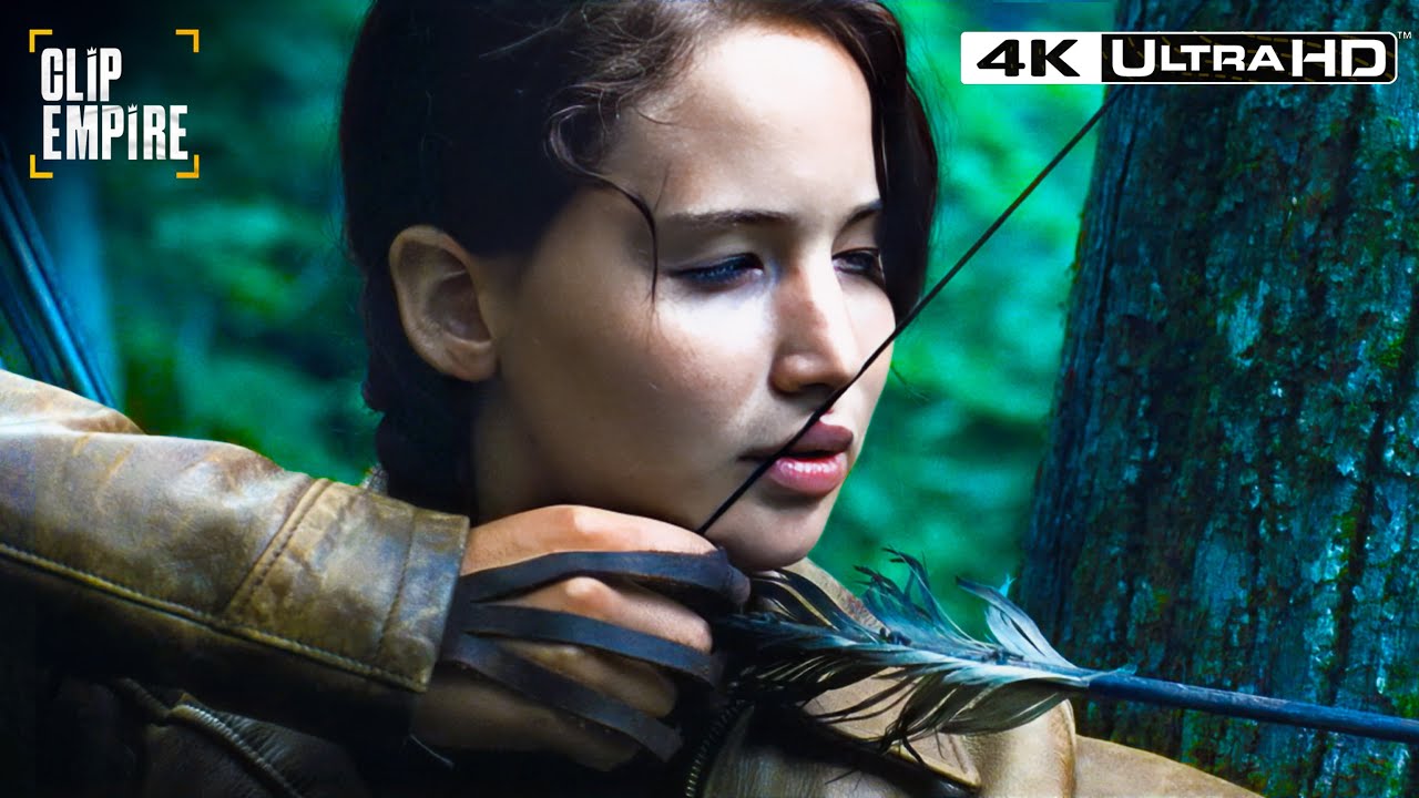 Katniss Hunts to Survive (Opening Scene) | The Hunger Games - YouTube