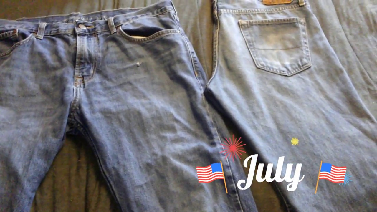 DIY men's summer cut off jeans - YouTube