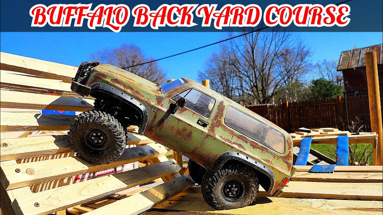 Gmade Buffalo Back Yard Crawler Course - YouTube