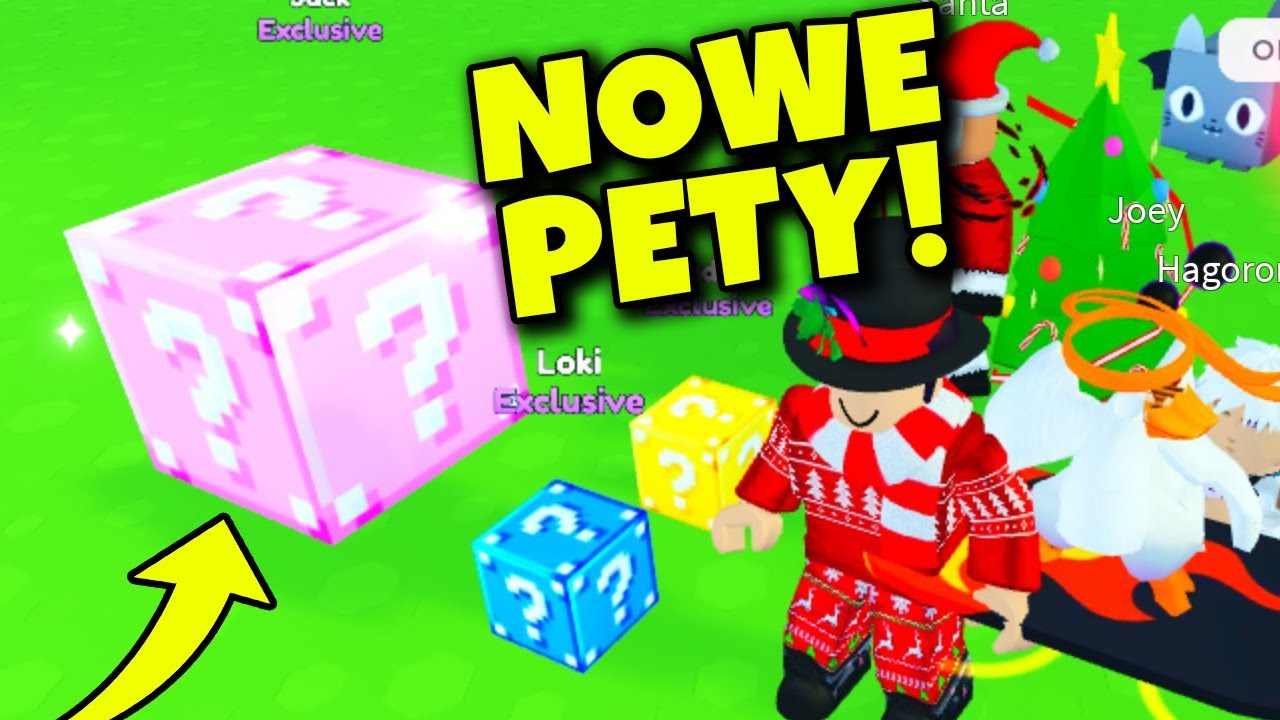 TO JEDNAK PRAWDA! PETY JAKO LUCKY BLOCKY! ADMIN PET SIMULATOR X POKAZAŁ ...