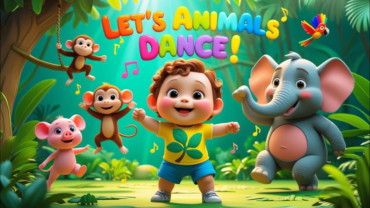 Animal dance Song(New) + Old McDonald | More Learn Animals Sounds ...