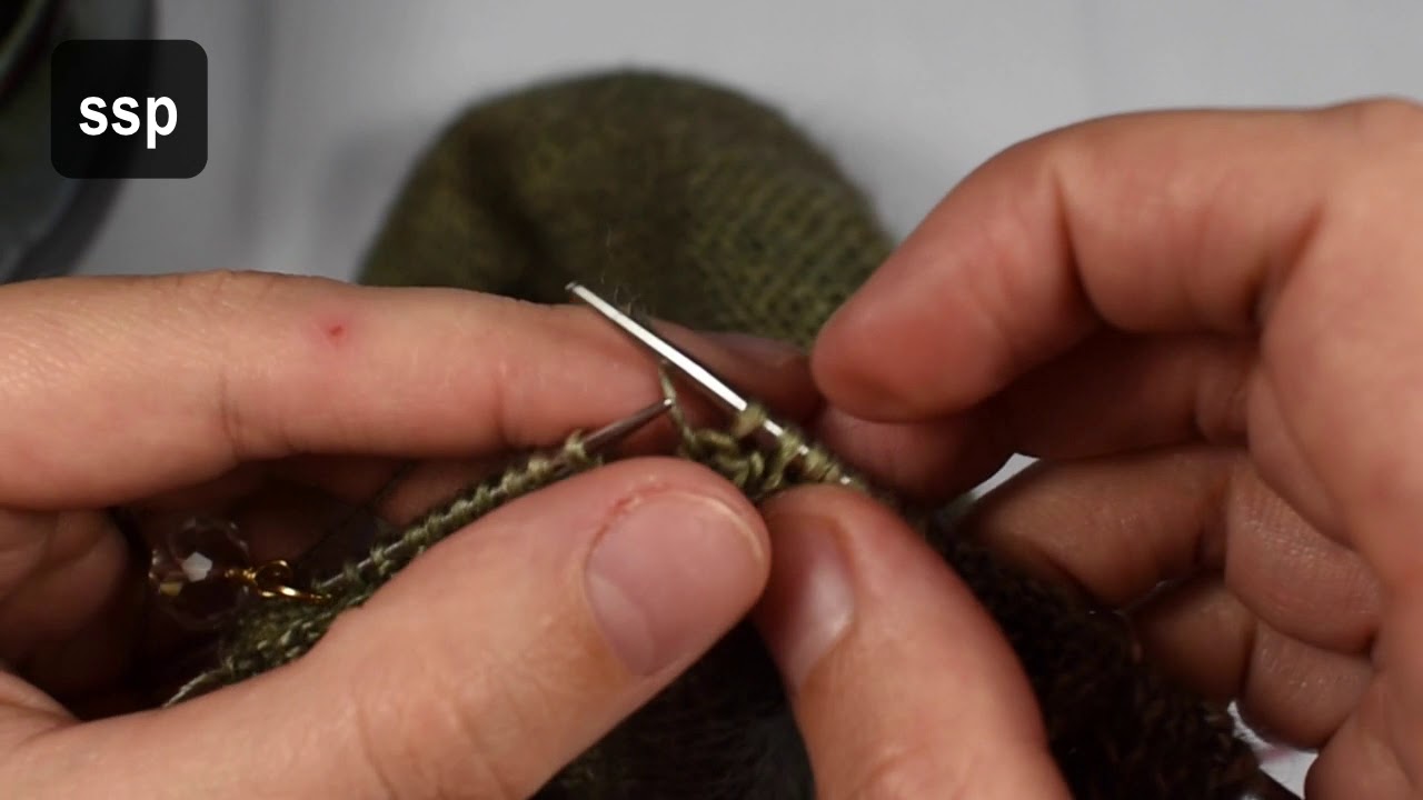 ssp - #sagecardi - mini knitting demo - YouTube