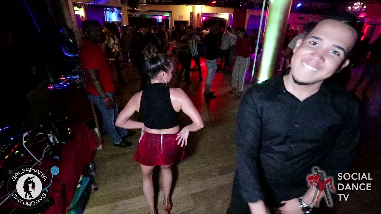 Stephany Moore & Angel Peguero - social dancing | Salsamania Saturdays ...