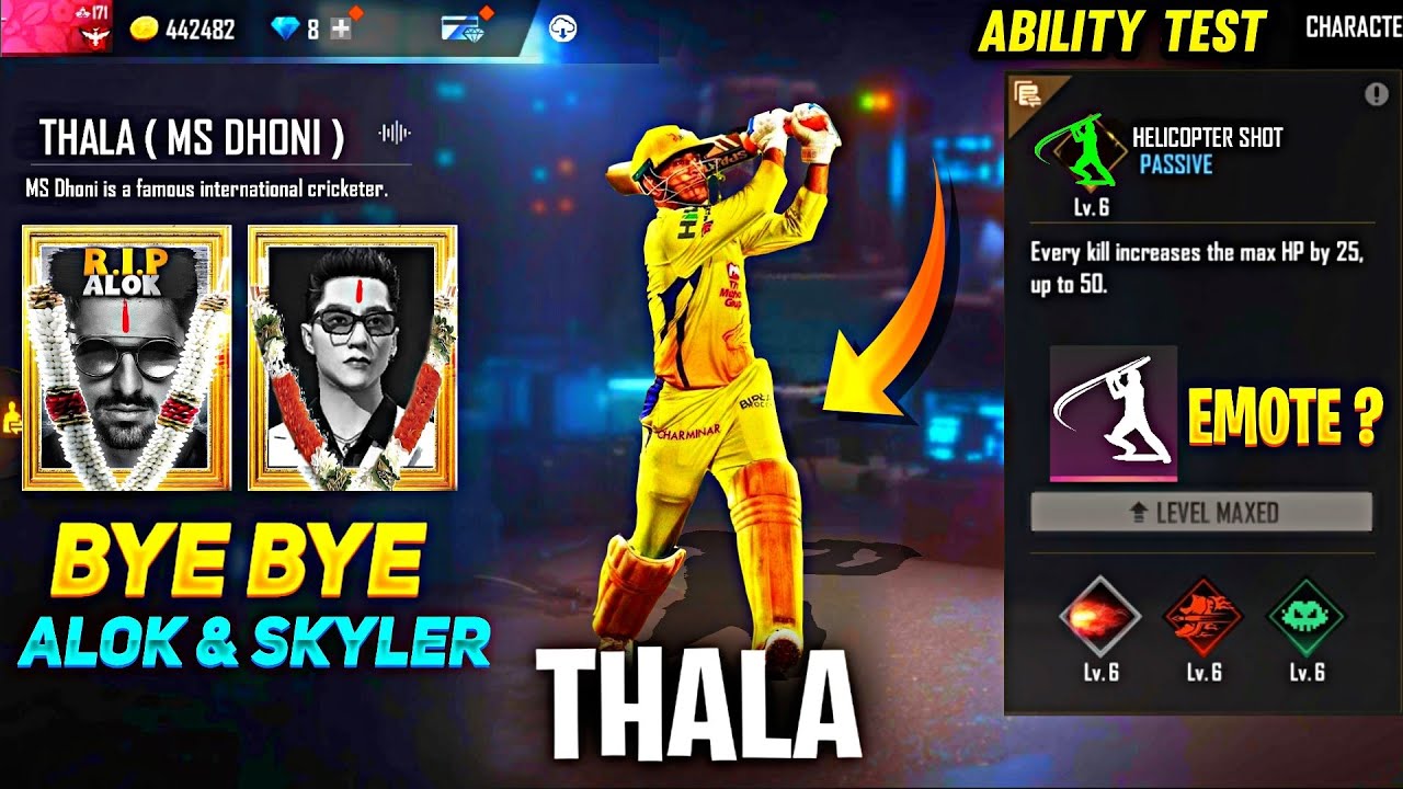 NEW THALA CHARACTER FREE FIRE | FREE FIRE NEW EVENT | THALA CHARACTER ...