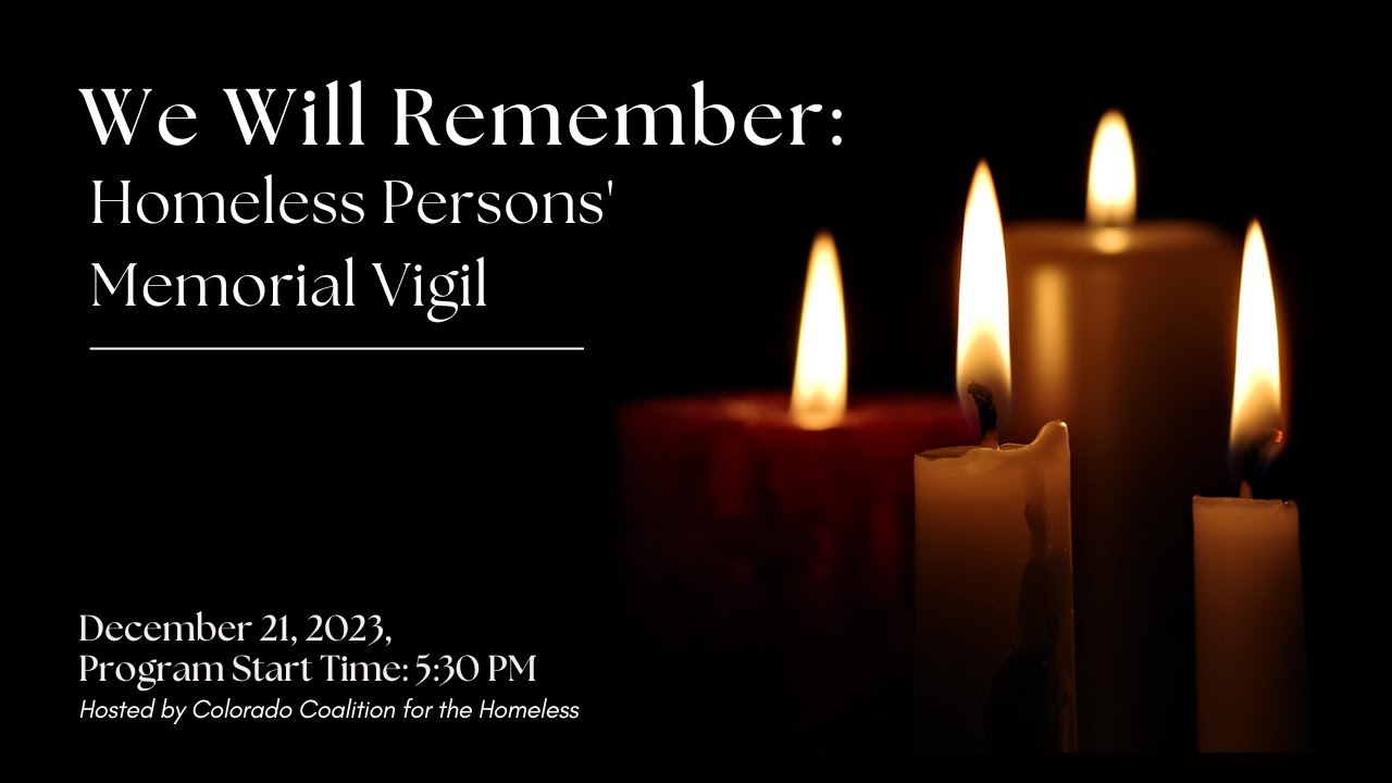 We Will Remember: Homeless Persons’ Memorial Vigil 2023 - YouTube