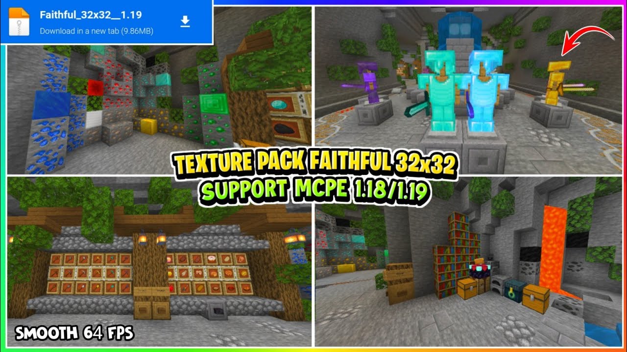 😱 texture pack faithful 32x32 mcpe 1.19 mediafıre - texture pack ...
