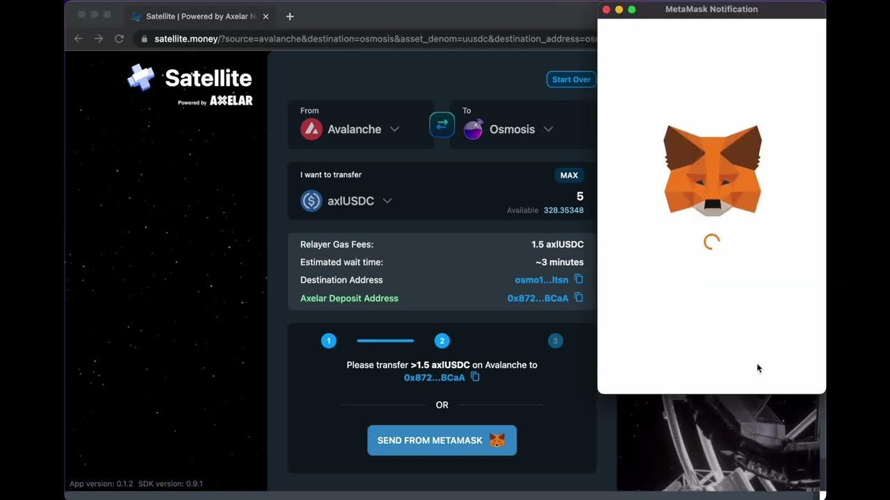 Satellite Tutorial Video - How to transfer tokens cross-chain - YouTube