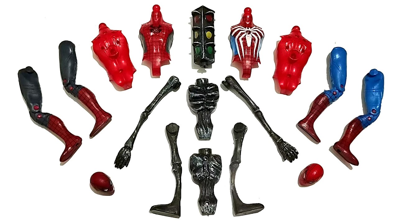 Assembling Two Spiderman And Sirenhead Avengers Superhero Toys - YouTube