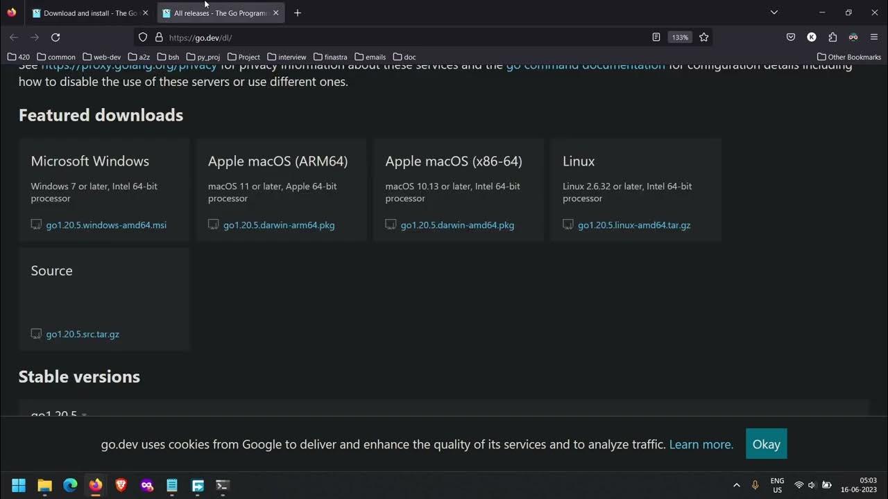 [0] How to install Go on Windows 11 - YouTube