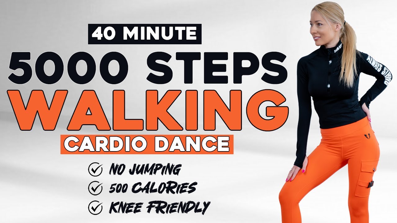 5000 STEPS IN 40 Min - Walking Cardio DANCE Workout to the BEAT, Burn ...