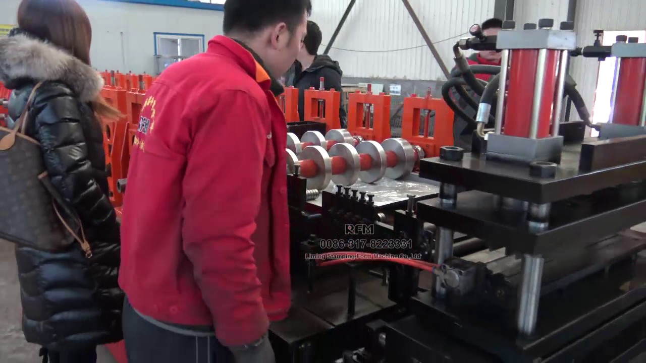 LM AD gusset plate forming machine - YouTube