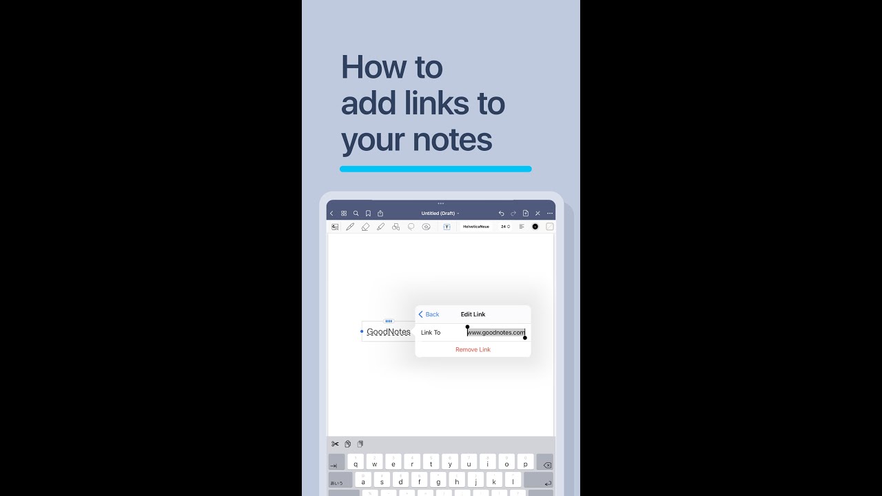 GoodNotes 101 Series Add Links To Your Notes YouTube GoodNotes 101 Series Add Links To Your Notes YouTube