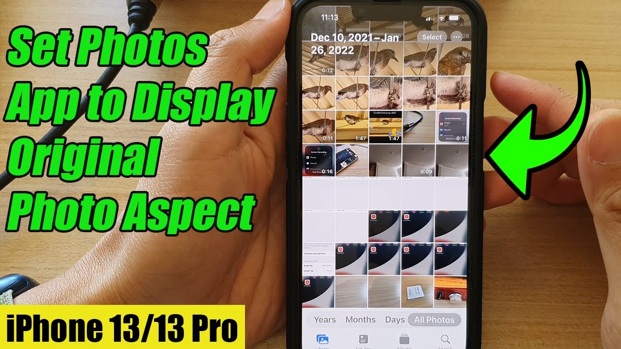 iPhone 13/13 Pro: How to Set Photos App to Display Original Photo ...