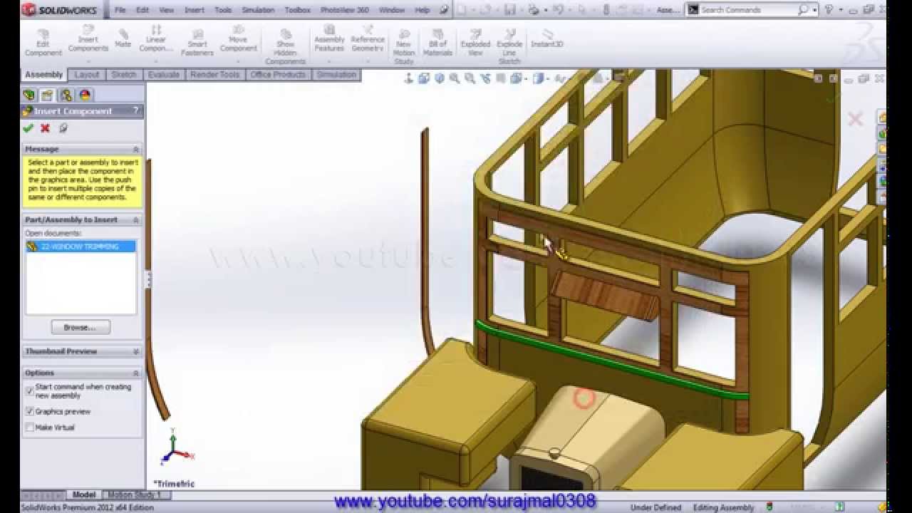 Creating a RailCar in SolidWorks - Part 24A: Creating Assembly 07 - YouTube
