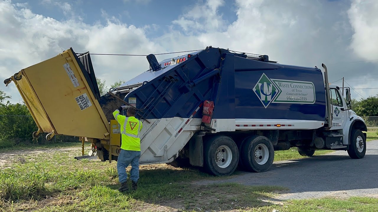 Waste Connections: Freightliner M2 Loadmaster Excel Rear Loader Garbage ...