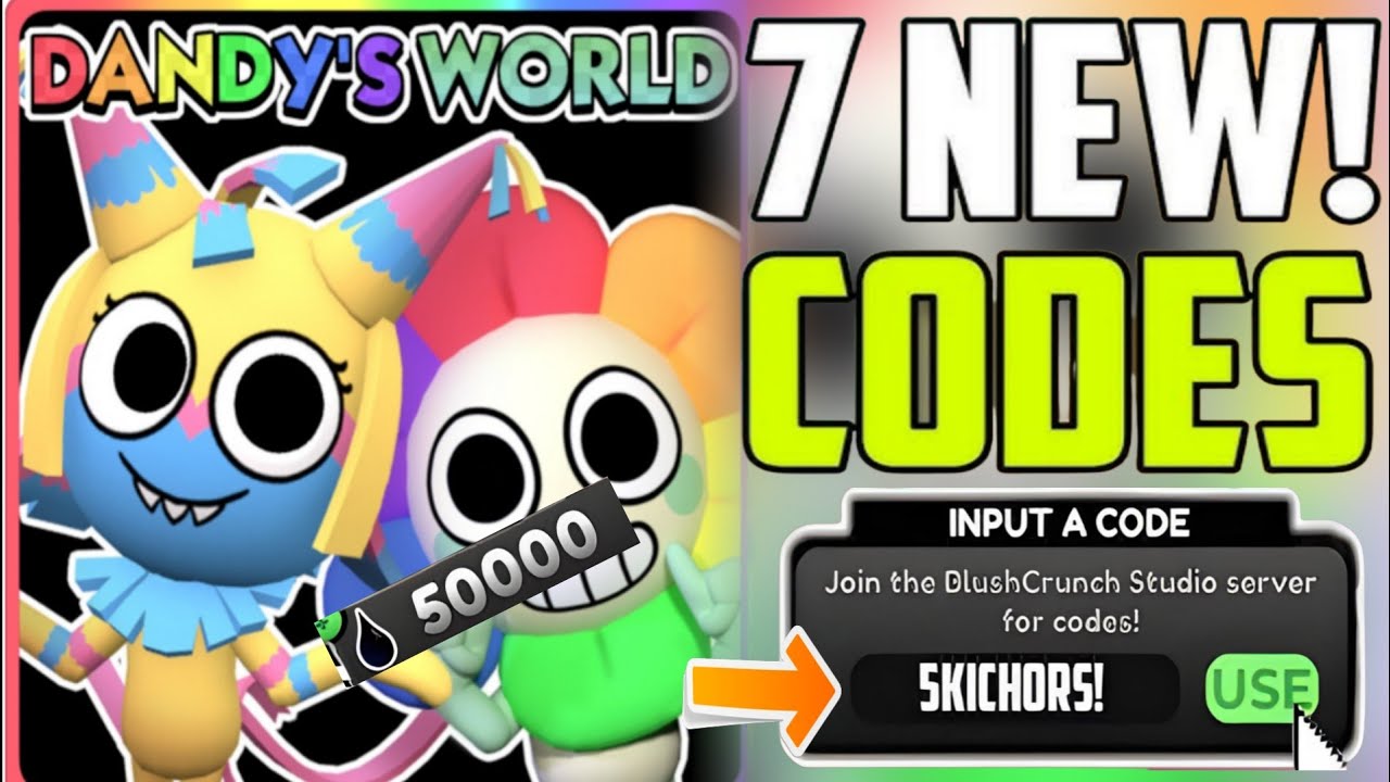 CODES FOR DANDY'S WORLD - ROBLOX DANDY'S WORLD CODES_ DANDY'S WORLD ...