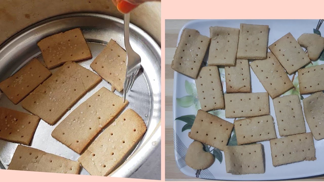 Wheat flour biscuits/Ata biscuits without oven/biscuits recipe గోధుమ ...
