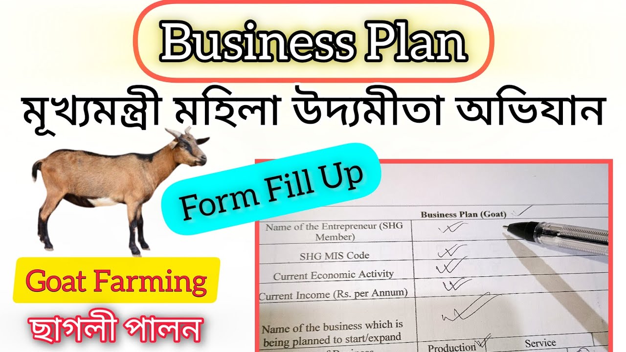 Goat Farming Business Plan // Business Plan Form Fill Up // ছাগলী পালন ...
