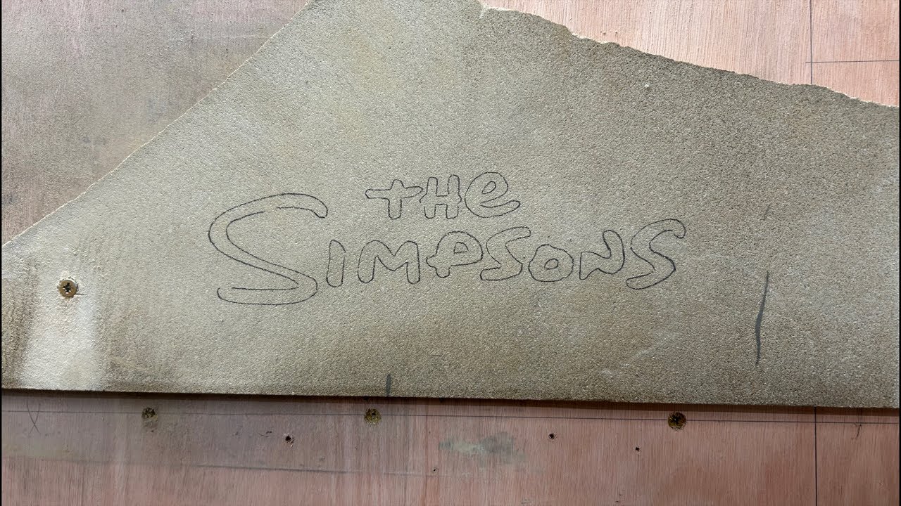 🔴TheStoneRanger is live🔴 #carving The Simpsons logo”#StoneCarving # ...