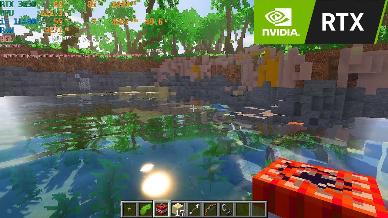 RTX 3050 8gb | i5 11400f | Minecraft KUDA Shaders - YouTube