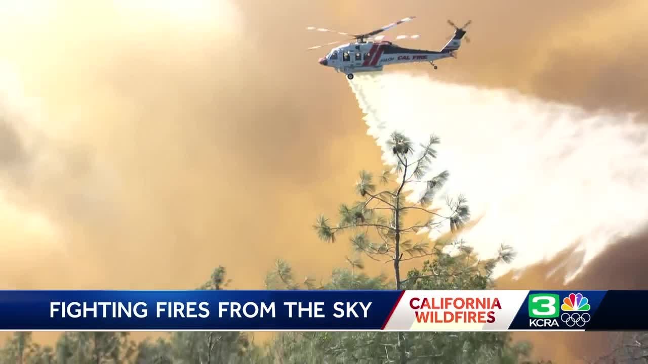 Cal Fire Aviation Department helping fight fires from the sky - YouTube