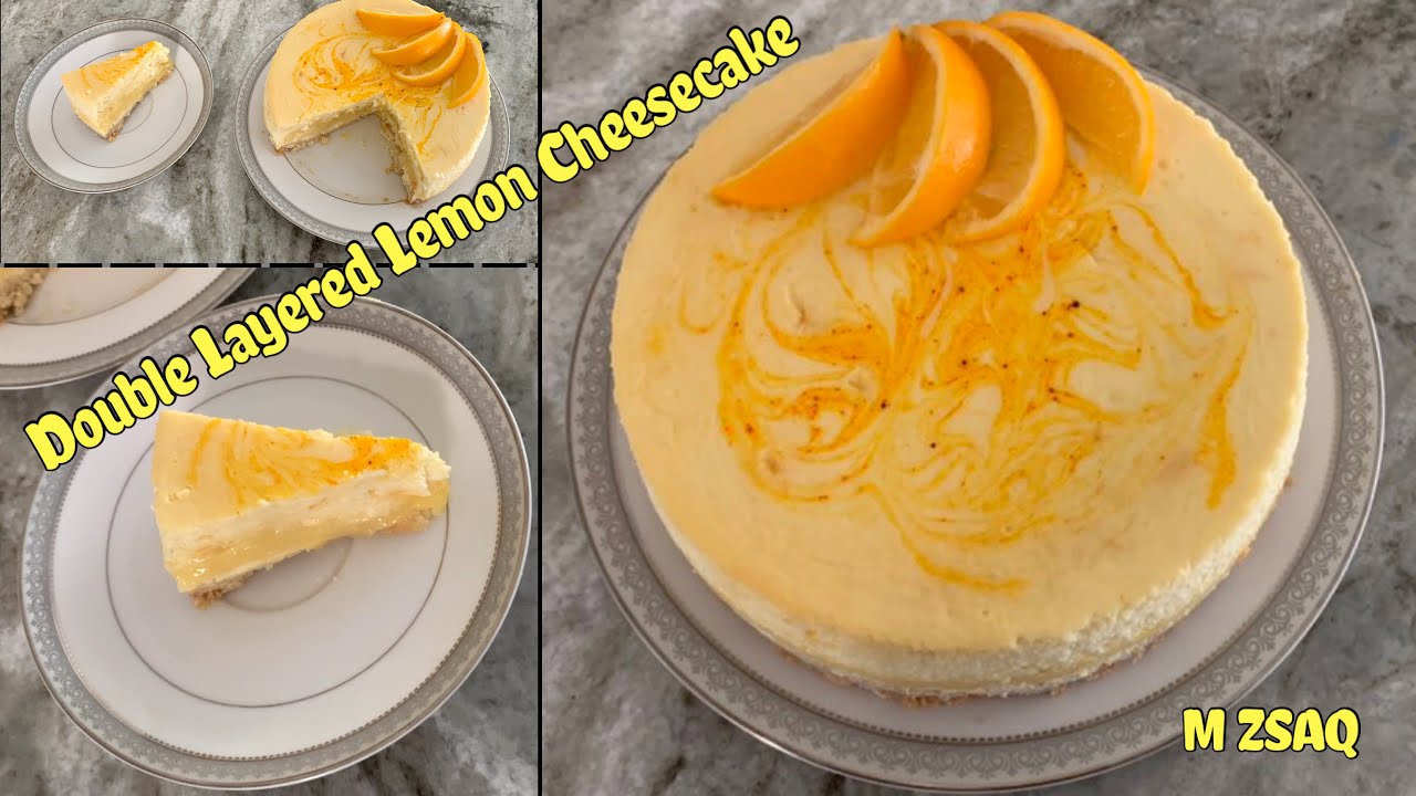 Double Layered Lemon Cheesecake ( Mayer Lemon Cheesecake) - YouTube