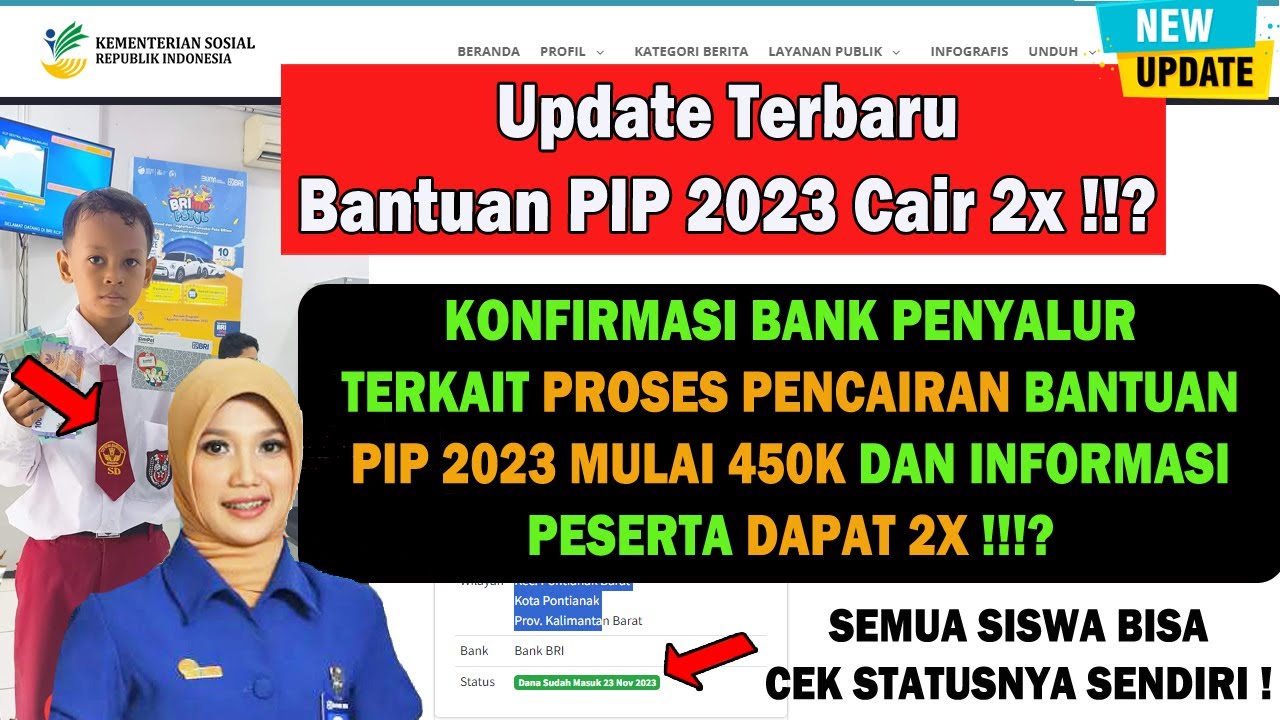 ALHAMDULILLAH BANTUAN PIP 2023 MULAI 450K CAIR 2X !? BERIKUT PANDUAN ...