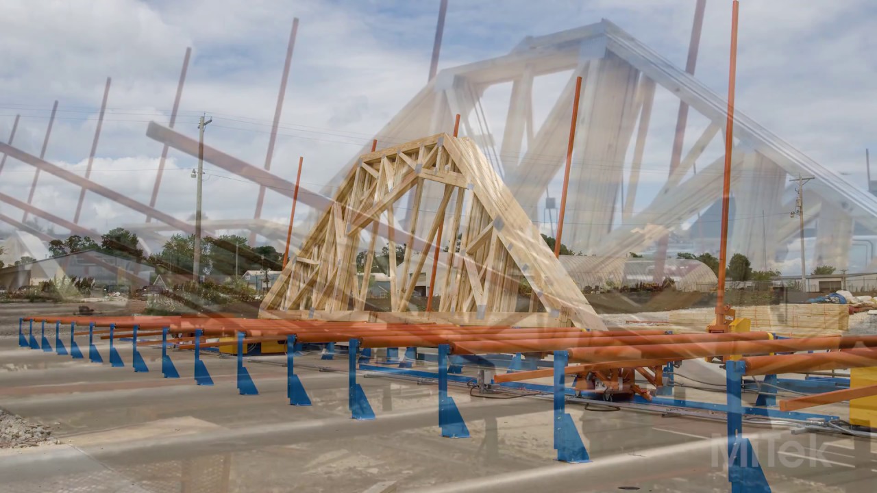 MACHINERY - MiTek Peak Up Stacker - YouTube