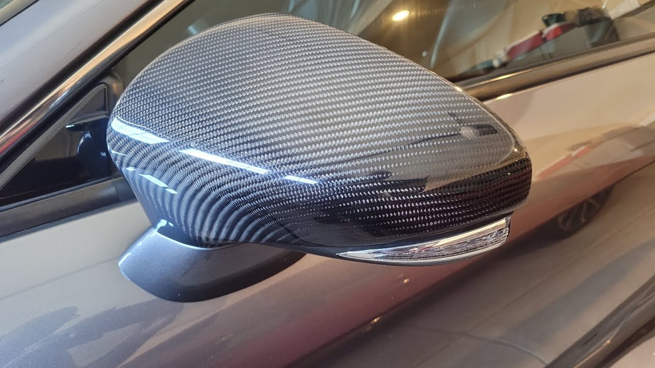 Install Carbon Fiber Caps on 2016 Lexus RC-F - YouTube