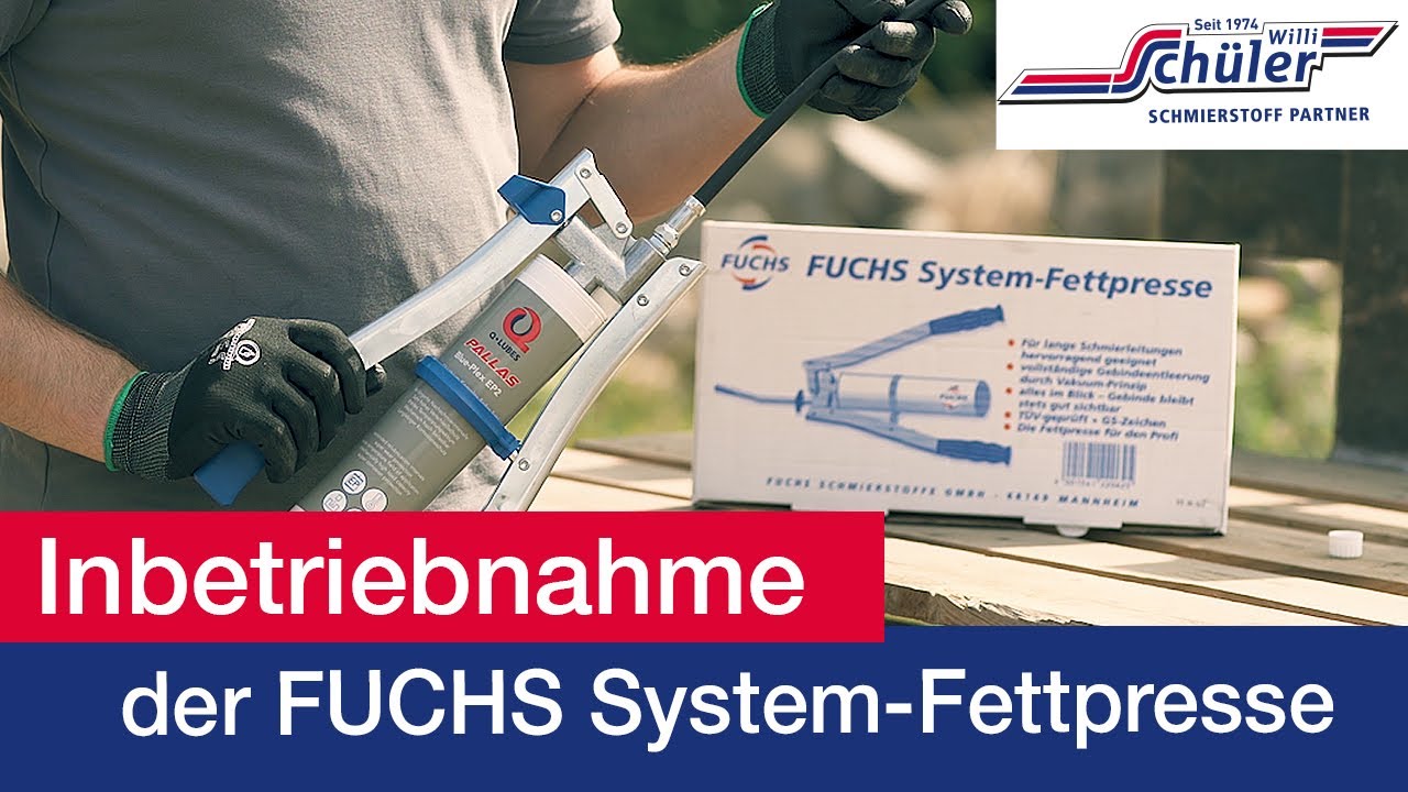 Inbetriebnahme der Fuchs System Fettpresse - Tutorial - YouTube