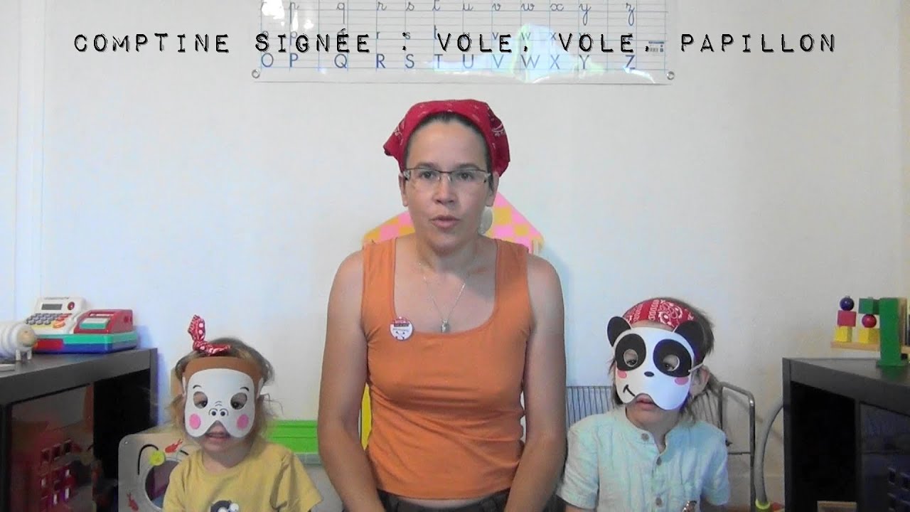 Comptine signée : Vole, vole, papillon - YouTube