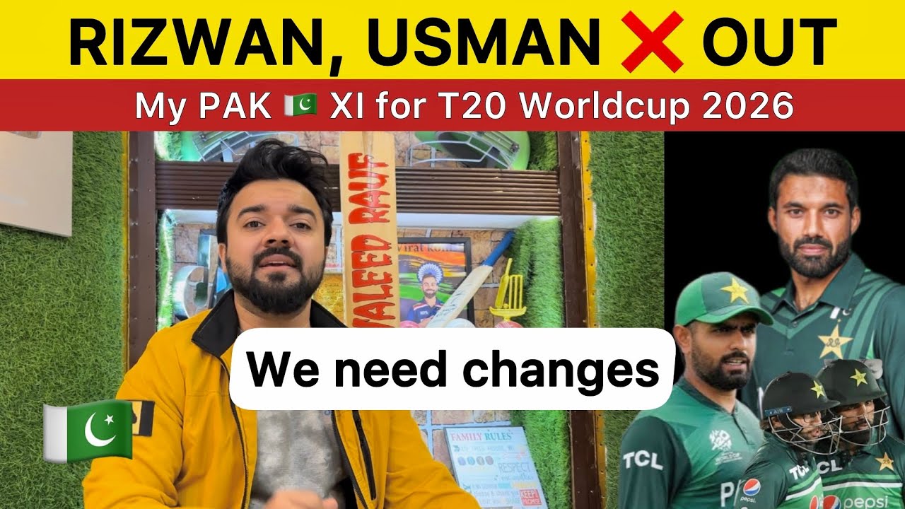 Rizwan, Usman Out My Team for PAK T20 Worldcup 2026 | South africa beat Pakistan - YouTube