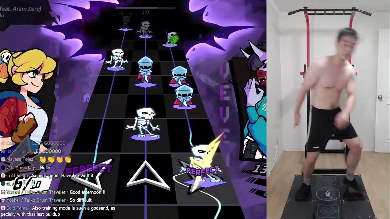 [EN/KR] Rift of the NecroDancer with DDR pad - YouTube