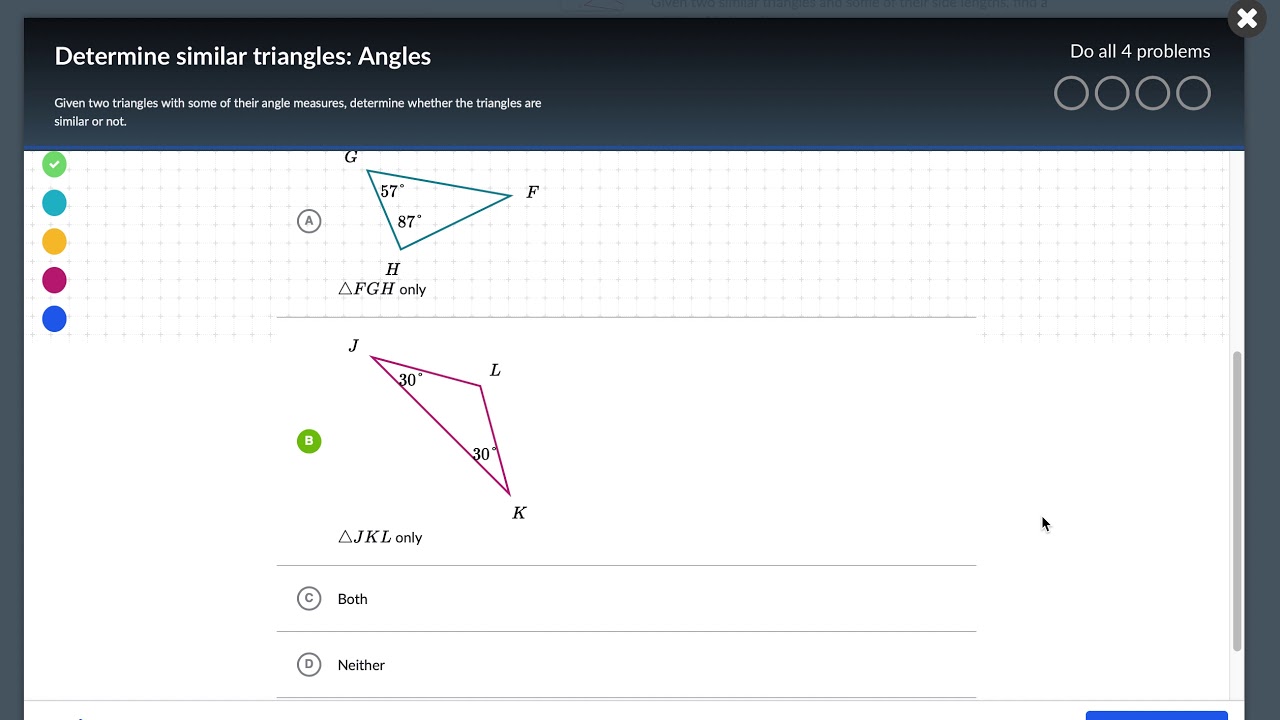 How to Find Angles in Similar Triangles - YouTube