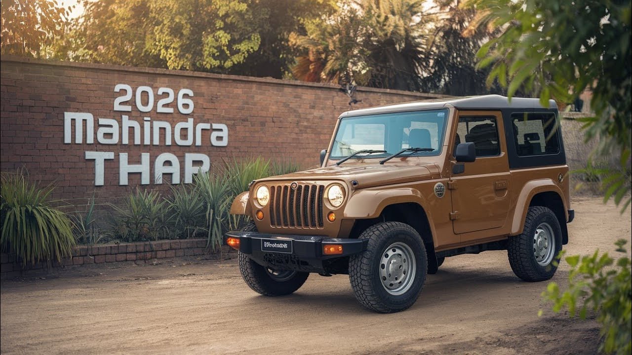 "2026 Mahindra Thar: The Next-Gen Off-Road Beast Unveiled!" - YouTube