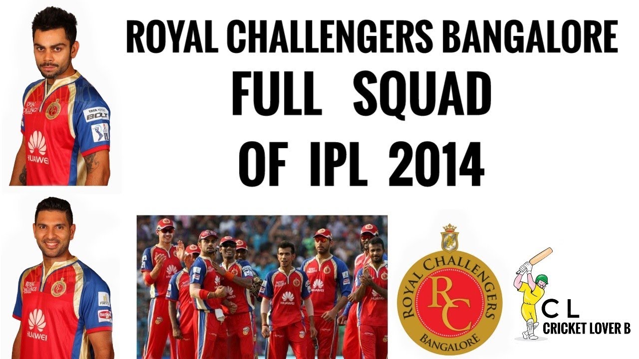 Royal Challengers Bangalore Full Squad Of IPL 2014 (Cricket lover B ...