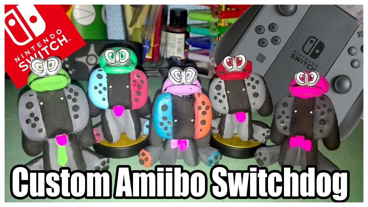 DIY Custom Amiibo: Switch Dog - YouTube