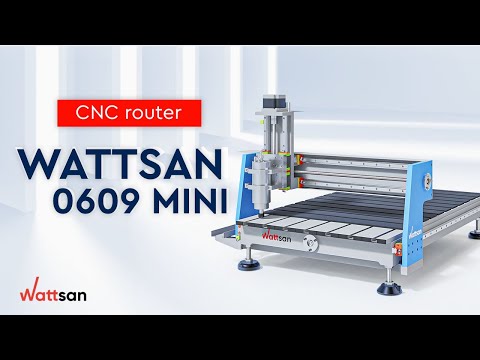 Masaüstü Mini CNC Router WATTSAN 0609 mini / Ahşap, Alüminyum, Akrilik