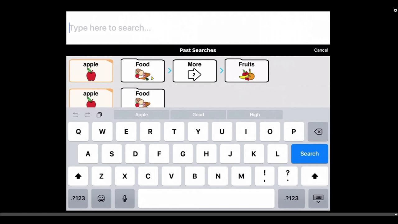 Add new word by using search function - Proloquo2go - YouTube