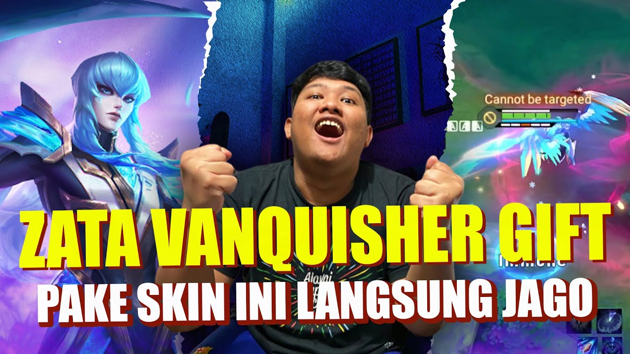 ZATA AIC SKIN VANQUISHER GIFT!! EFEK SKIN BARU MAINYA LANGSUNG GG ...